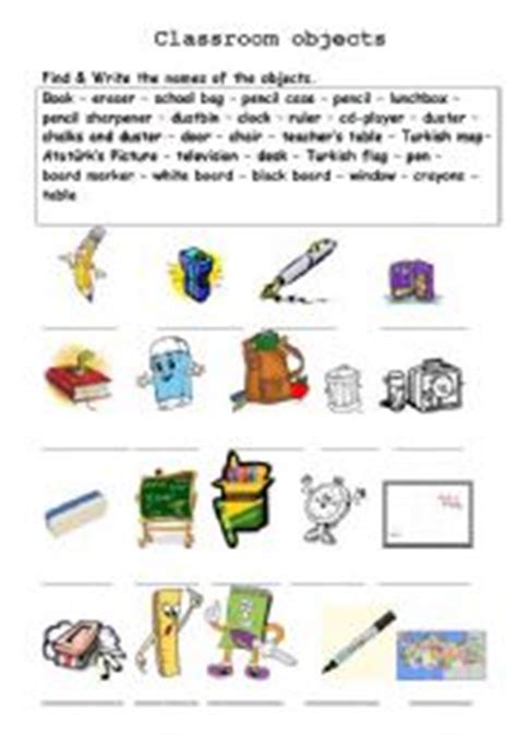 Classroom Objects ESL Worksheet By C Pirci Classroom Objects ESL Worksheet By C Pirci
