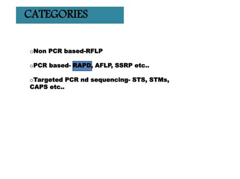 Rapd Marker Molecular Marker By K K Sahu Sir Ppt
