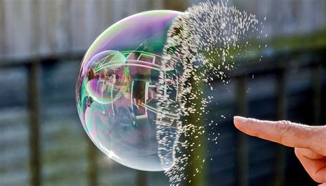 Popping Soap Bubble