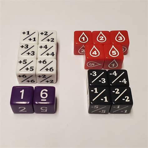 2pcg Dice Counter Set Compatible With Vs System 17 Unique Counterspositive