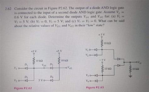 Solved 262 Consider The Circuit In Figure P262 The Output