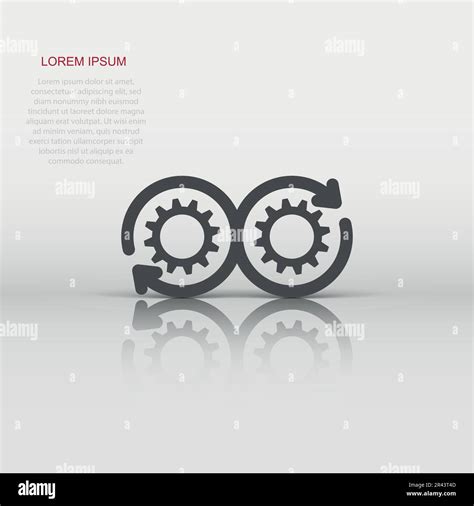 Development Icon In Flat Style Devops Vector Illustration On White