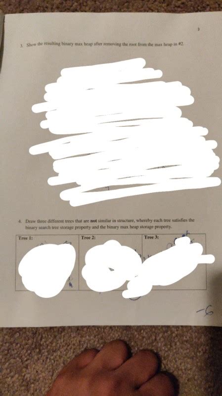 solved show the resulting binary max heap after removing the