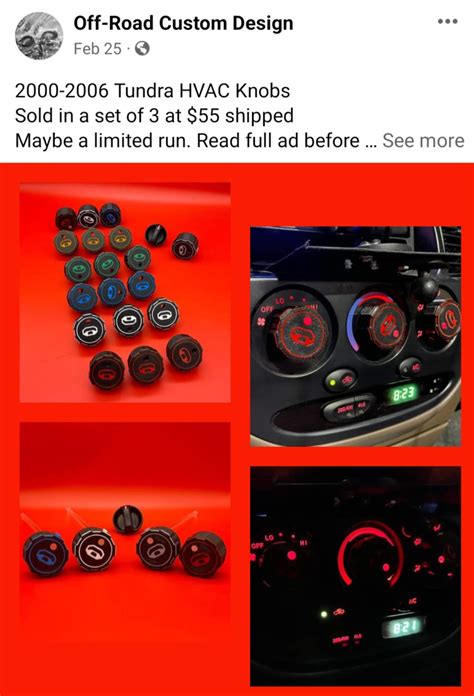 Fancy Climate Control Knobs For Gen 1 Page 2 Toyota Tundra Forum