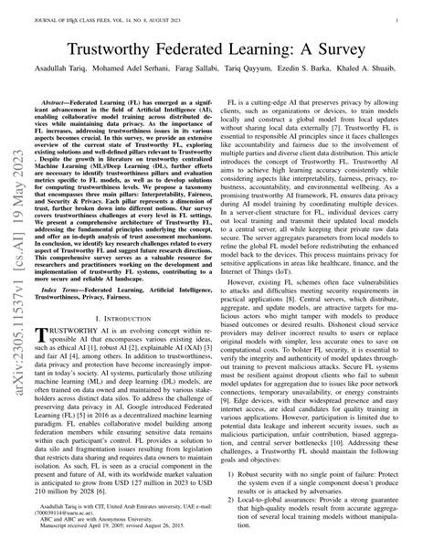 Pdf Trustworthy Federated Learning A Survey