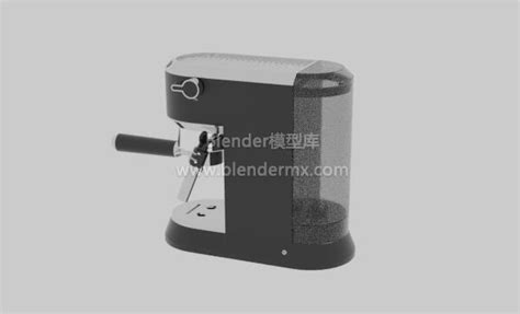 Blender 咖啡机3d模型素材资源下载 Blender模型库