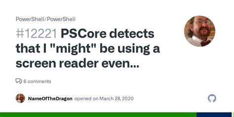 Pscore Detects That I Might Be Using A Screen Reader Even Though Im Not · Issue 12221