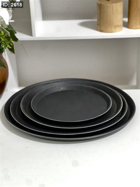 صينيه جلد مدور