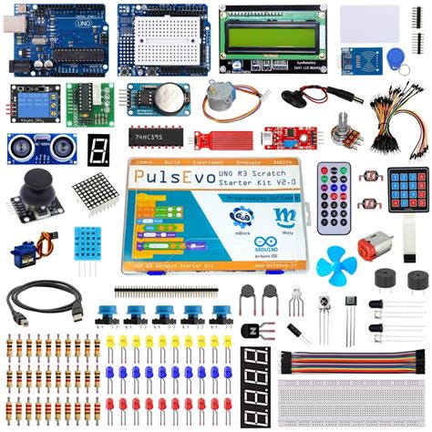 Pulsevo Uno R3 Scratch Graphical Programming Starter Kit V2 Mixly M