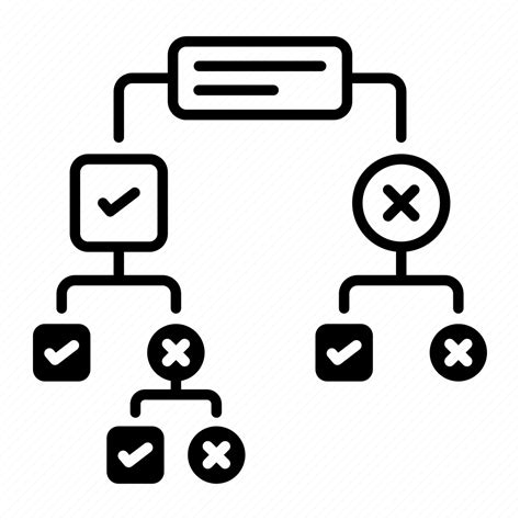 Decision Tree Algorithm Structure Flowchart Diagram Icon Download On Iconfinder