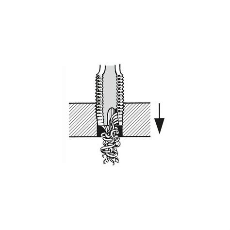 Holex Pro Tap Unc Hss E Tin Coated Through Hole Machine Tap