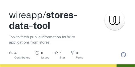 Github Wireapp Stores Data Tool Wire Tool To Fetch Information From Stores