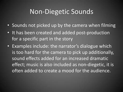 Diegetic And Non Diegetic Sounds Pptx Soundtracks Tv And Showtunes Music Diegetic And Non Diegetic Sounds Pptx Soundtracks Tv And Showtunes Music