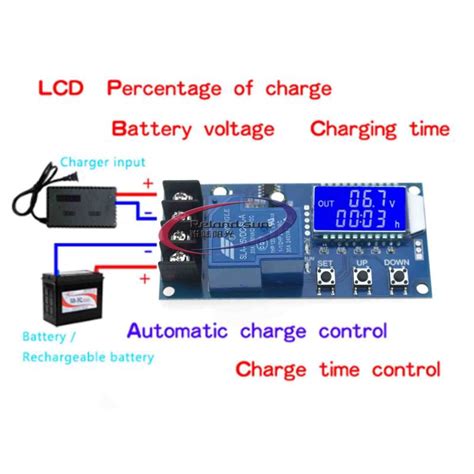 Xy-l30a NC โมดูลควบคุมการชาร์จ แบบดิจิทัล สวิตช์ป้องกันไฟเกิน 6-60 V ...