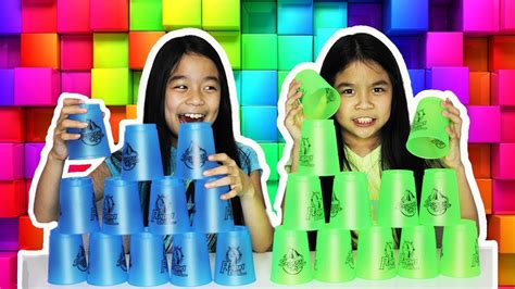 Cup Stacking Challenge Tran Twins Youtube
