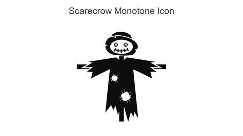 Scarecrow Monotone Icon In Powerpoint Pptx Png And Editable Eps Format PPT Slide