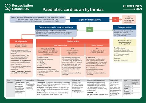 Paediatric Cardiac Arrhythmias Algorithm 2021 Frcem Resources Paediatric Cardiac Arrhythmias