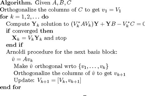 figure 4 1 from computational methods for linear matrix equations