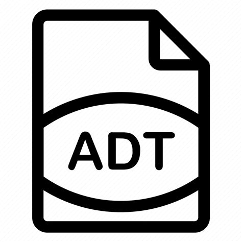 Adt Document Extension File Format Sign Icon Download On Iconfinder
