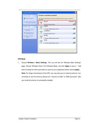 Manual CPE QUICK INSTALL GUIDE PDF