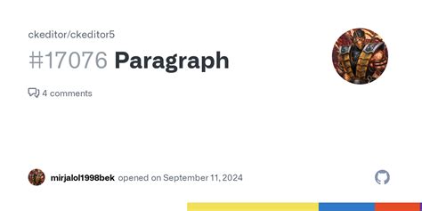 Paragraph · Issue 17076 · Ckeditorckeditor5 · Github
