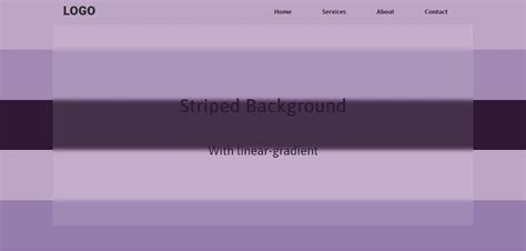 5 Ways To Implement A Striped Background With Css Only Logrocket Blog
