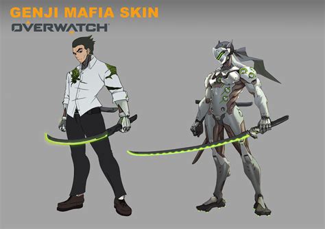 Artstation Genji Mafia Skin Character Design