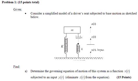 Solved Problem 1 15 Points Total Given Consider A Chegg Com