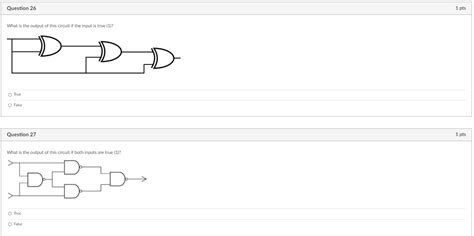 solved question 20 1 pts what is the output of this circuit