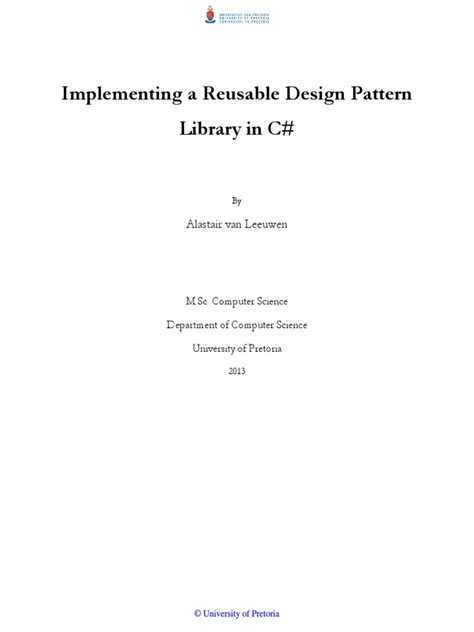 implementing a reusable design pattern pdf pdf software design