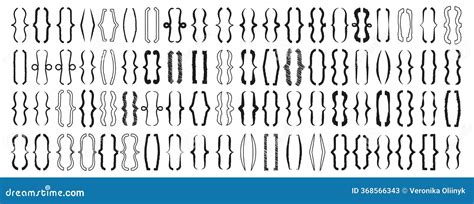Curly Braces Double Symmetric Brackets Vector Typography Symbols Pair