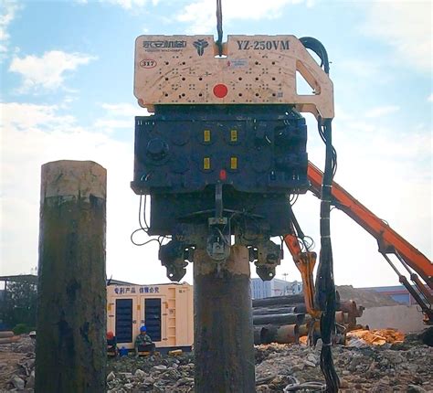 Hydraulic Vibratory Hammer Piling Equipment For Pile Sinking And Puling Hydraulic Vibratory