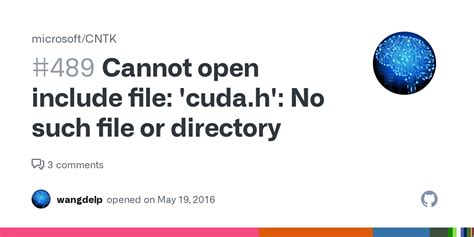 cannot open include file cuda h no such file or directory · issue