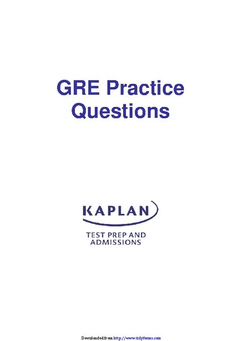 Gre Sample Questions Template 3 PDFSimpli