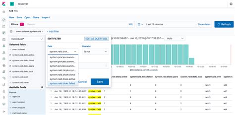 Monitoring Linux Software Raid Metrics With Metricbeat And Elasticsearch Elastic Blog