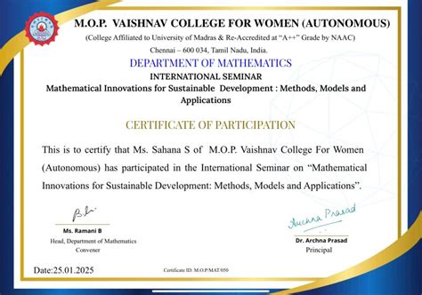 Hi All I Had An Opportunity To Participate In The International Seminar… Sahana Srikanth