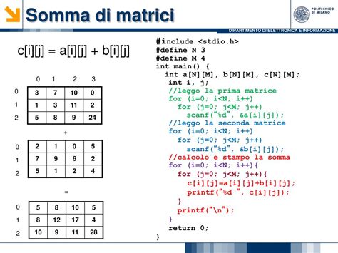Ppt Array Matrici E Stringhe Powerpoint Presentation Free Download Id1754970