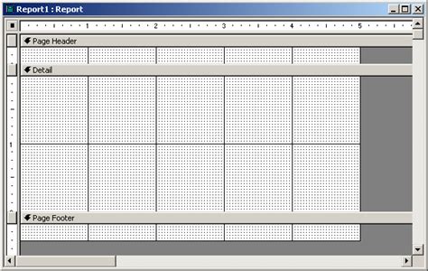 ms access 2003 create a report