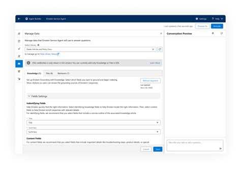 Agent Builder Salesforce
