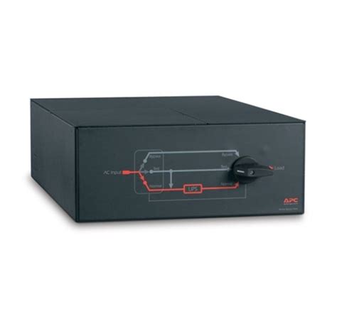 SBP10KRMI4U APC Service Bypass Panel 4U RM 230V HW Input 2x IEC C19 8x IEC C13 Output