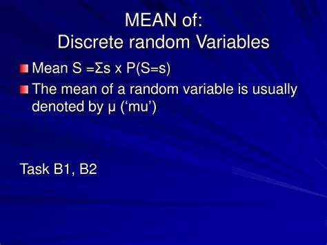 PPT DISCRETE RANDOM VARIABLES PowerPoint Presentation Free Download ID 264410