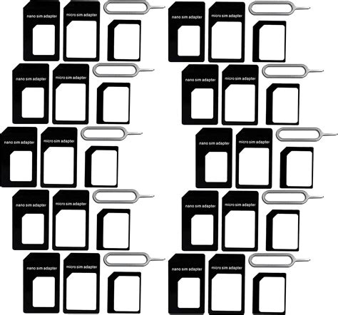Amazon Com Sim Card Adapter Kit Includes Nano Sim Adapter Micro Sim Adapter Needle Storage