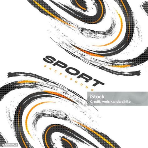 스포티한 스타일과 하프톤 효과가 있는 추상적인 브러시 배경 배너 포스터 또는 스포츠 배경에 대한 브러시 스트로크 그림입니다 디자인을 위한 스크래치 및 질감 요소 0명에 대한