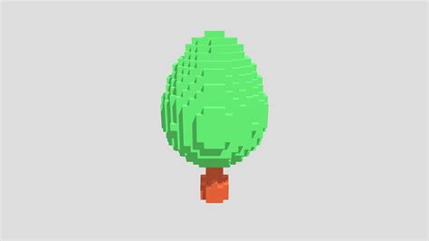 Voxel Tree With Blocks Download Free 3d Model By Safina Irani