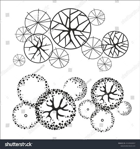 Trees Master Plan Tree Architectural Floor Stock Illustration 2110502057