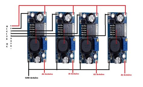 Uscite Open Collector E Misurazione Voltaggio Step Down Con Ingressi