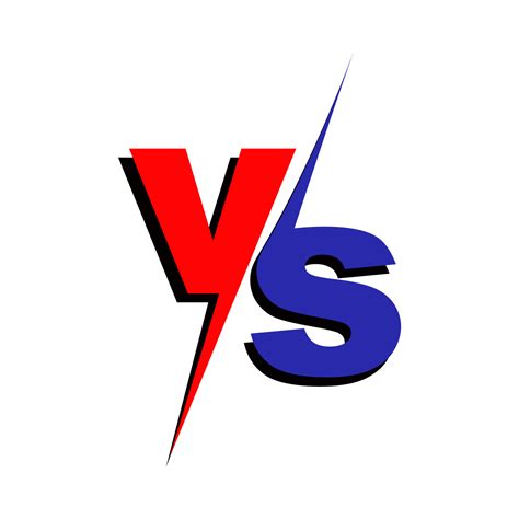 Versus Icons Illustration Vs Symbol Vector In White Background
