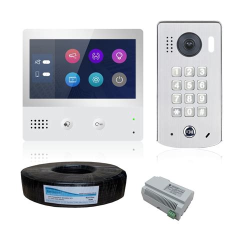 Eyevision® Easyinstall Two Wire 7 Inch Touch Screen Intercom Monitor With Surface Mount Video