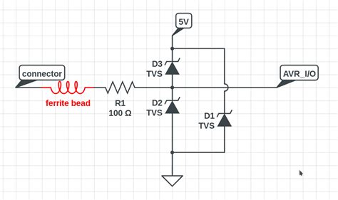 Esd Reducing The Voltage Clamped By A Tvs Diode For Spi Bus