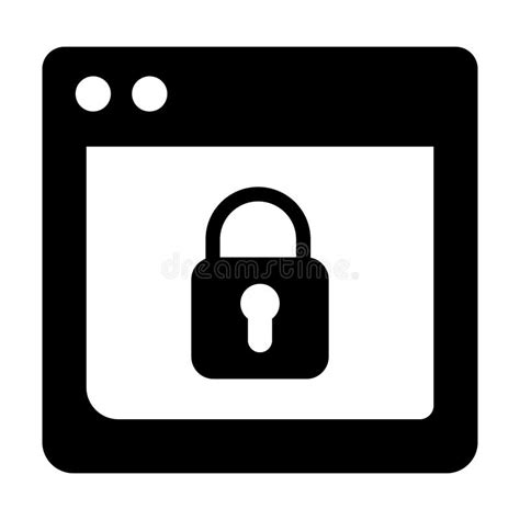 Computer Password Icon Which Can Easily Modify Or Edit Stock Vector Illustration Of Computer